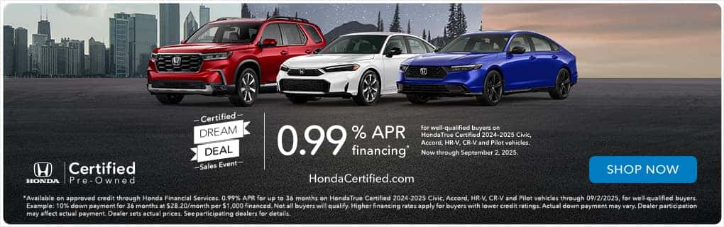 Honda Certified Dream Deal APR Sales Event 2025 | Honda of Valley Stream