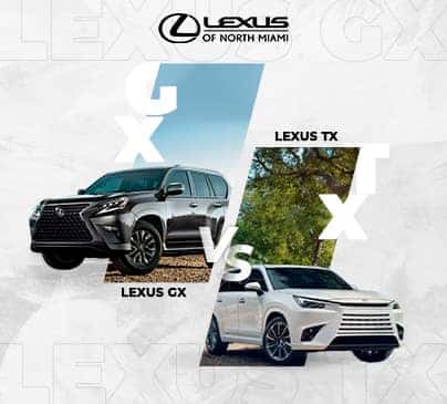 Comparing the new Lexus GX vs Lexus TX | Lexus of North Miami