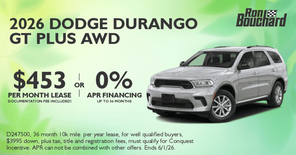 New Vehicle Specials from Ron Bouchard Chrysler Dodge RAM