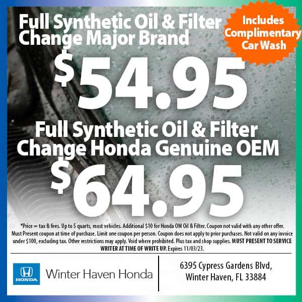Honda Parts Specials Lakeland | Winter Haven Honda